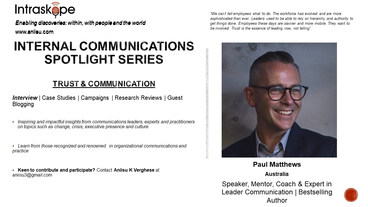 Spotlight on Trust & Communication | Edition #21 | Paul Matthews ...